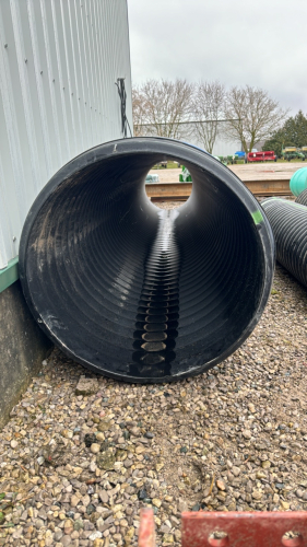 24in x 13.25ft Length of Black Culvert Pipe