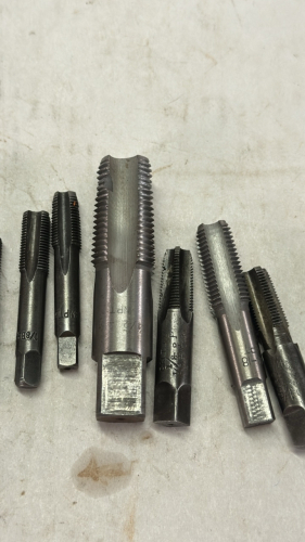 Assortment of Iron Pipe Thread Taps
