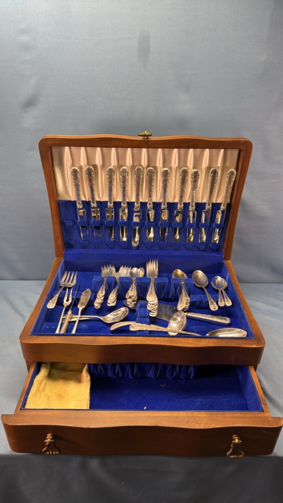 Birks Sterling Silver Rose Bower Pattern Flatware