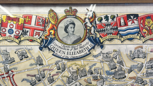 Queen Elizabeth Coronation Route Map