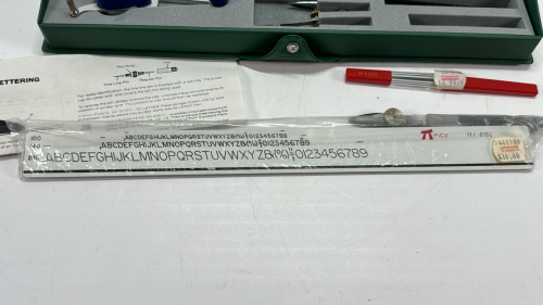 Leroy Lettering Set in Case