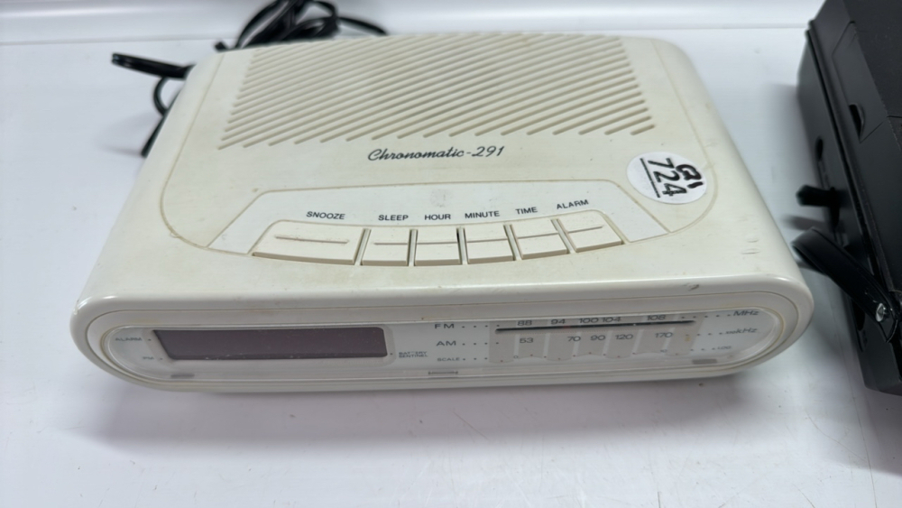 Clock and Cassette Recorder -See Notes