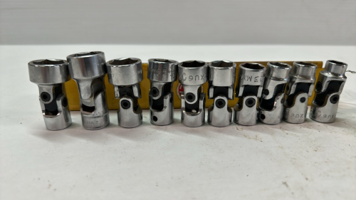 Mac & Snap-On 10 Piece Metric 6 Point Swivel Socket Set