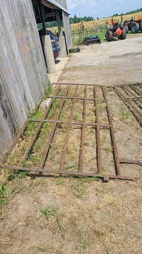 12 foot heavy duty diamond bar gate with feet