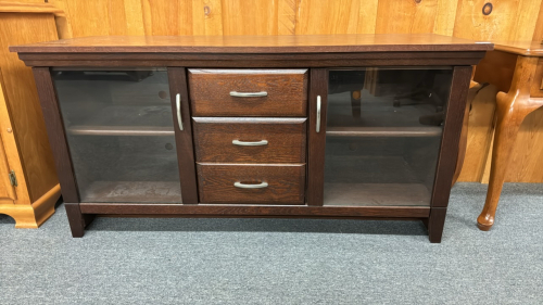 Entertainment Stand with Slide Out DVD Rack