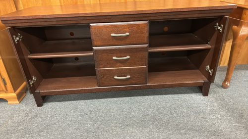 Entertainment Stand with Slide Out DVD Rack