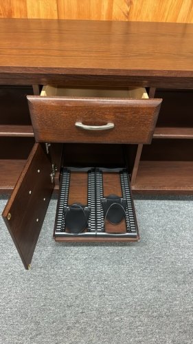 Entertainment Stand with Slide Out DVD Rack