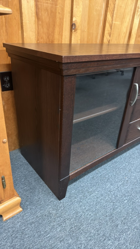 Entertainment Stand with Slide Out DVD Rack