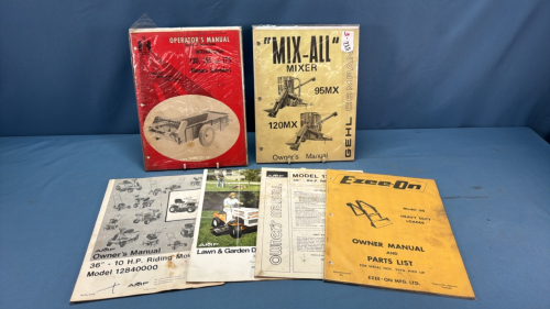 Equipment Manuals - See Notes