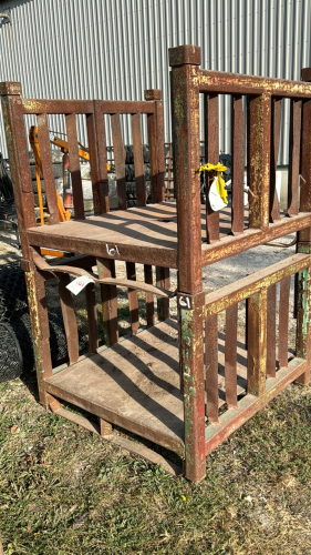 (6) Stackable Heavy Steel Crates - See Notes