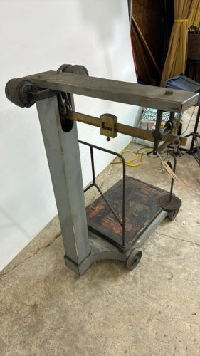 Platform Scale with Brass Beam & Weights